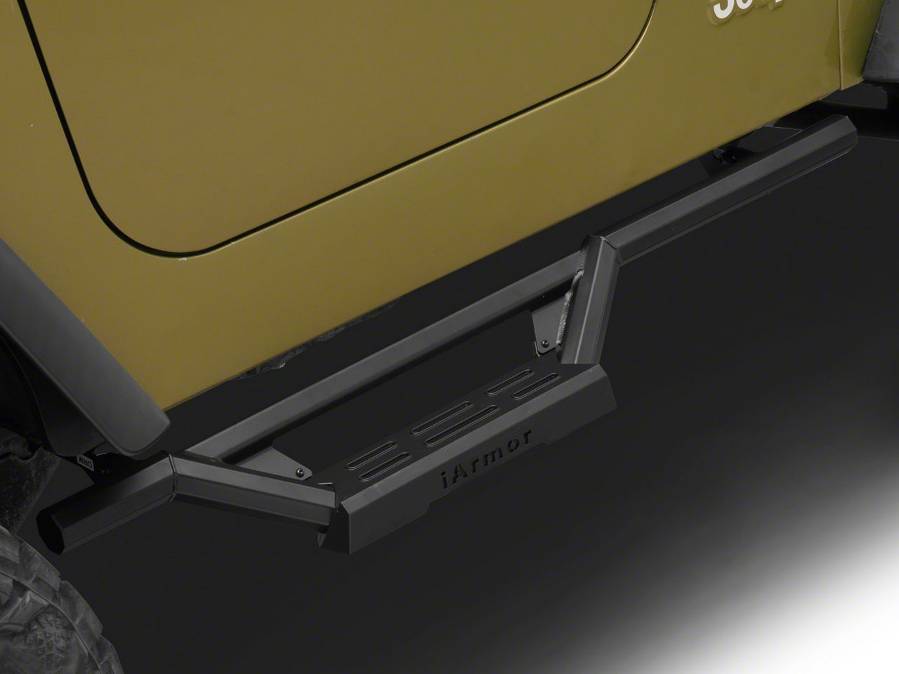 Jeep Wrangler Octagon Tube Drop Style Nerf Side Step Bars; Black (87-06 ...