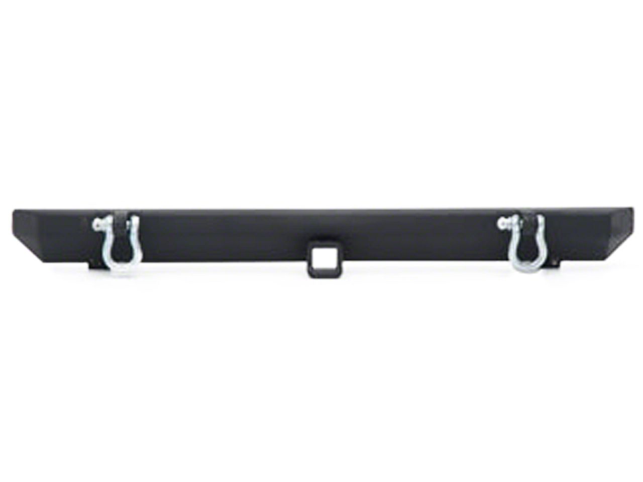 Smittybilt Jeep Wrangler SRC Rear Bumper with D-Rings; Textured Black ...