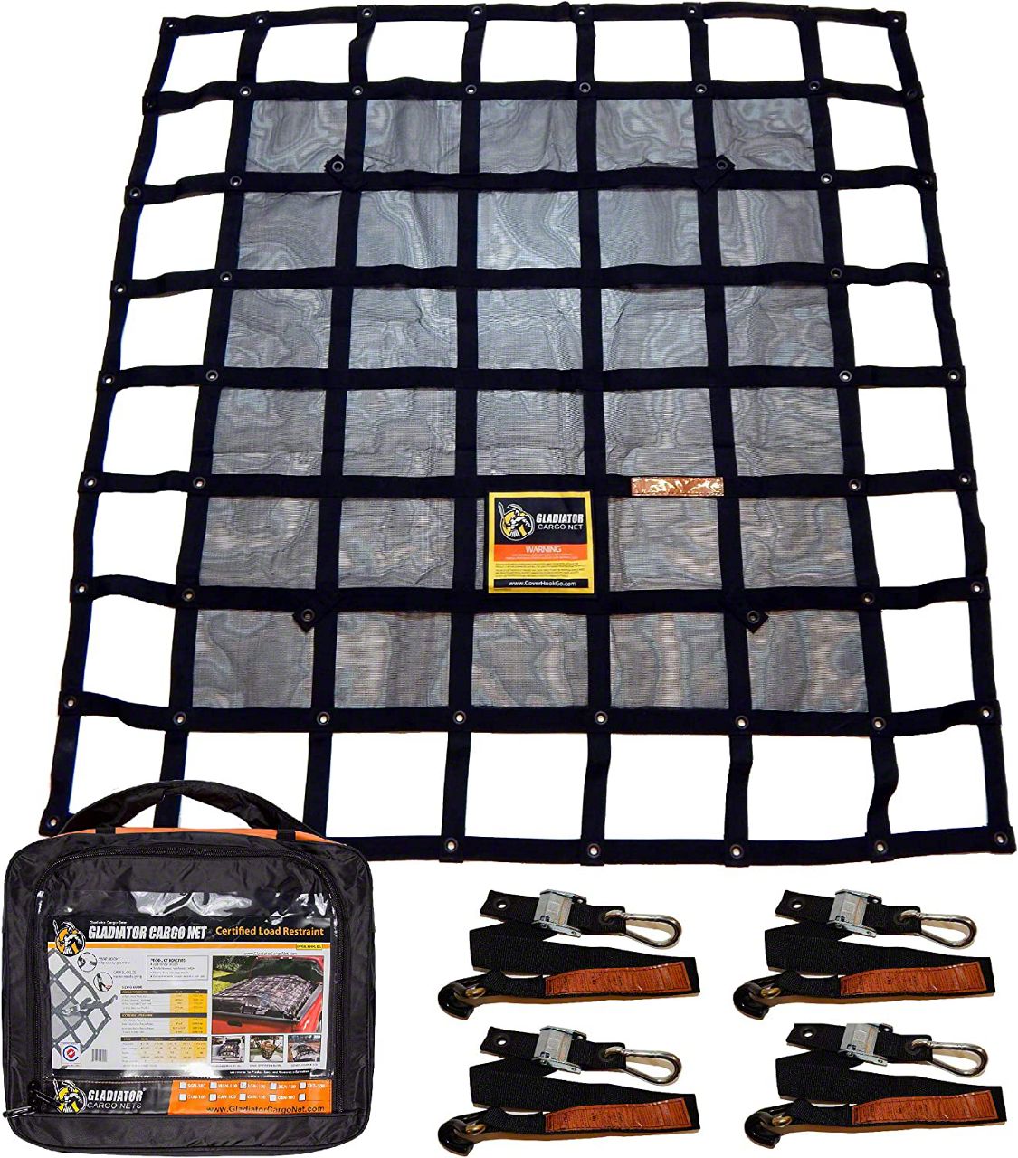 Gladiator Cargo Nets Jeep Gladiator Utility Roof Rack Net; 4.75-Foot x ...