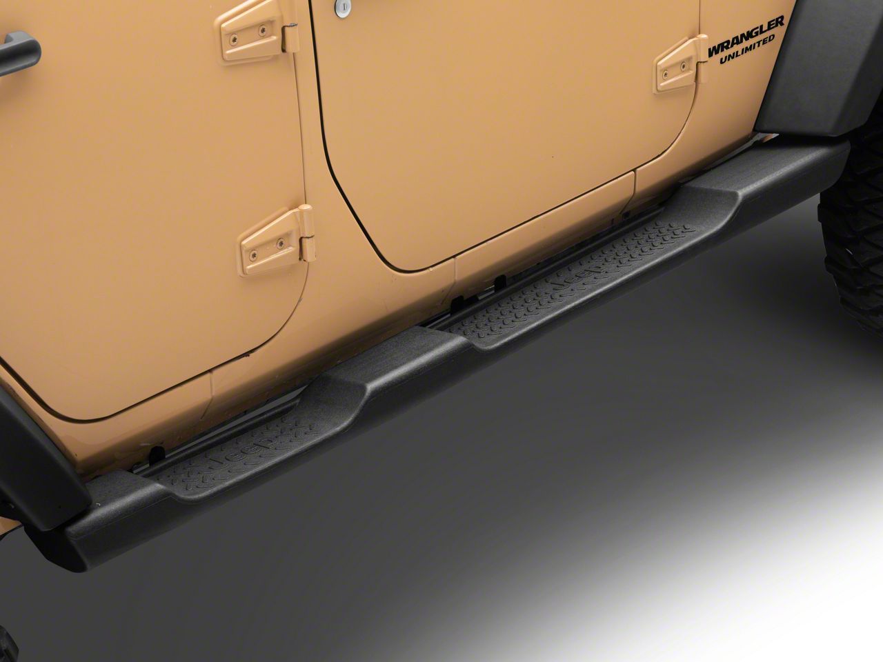 Jeep Licensed by RedRock Jeep Wrangler ABS Side Steps with Jeep Logo ...