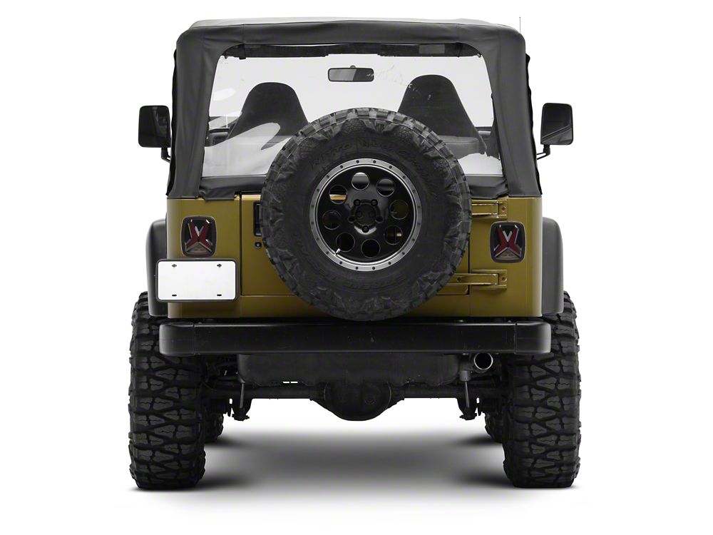 Raxiom Gladiator LED Tail Lights; Black Housing; Smoked Lens (76-06 ...