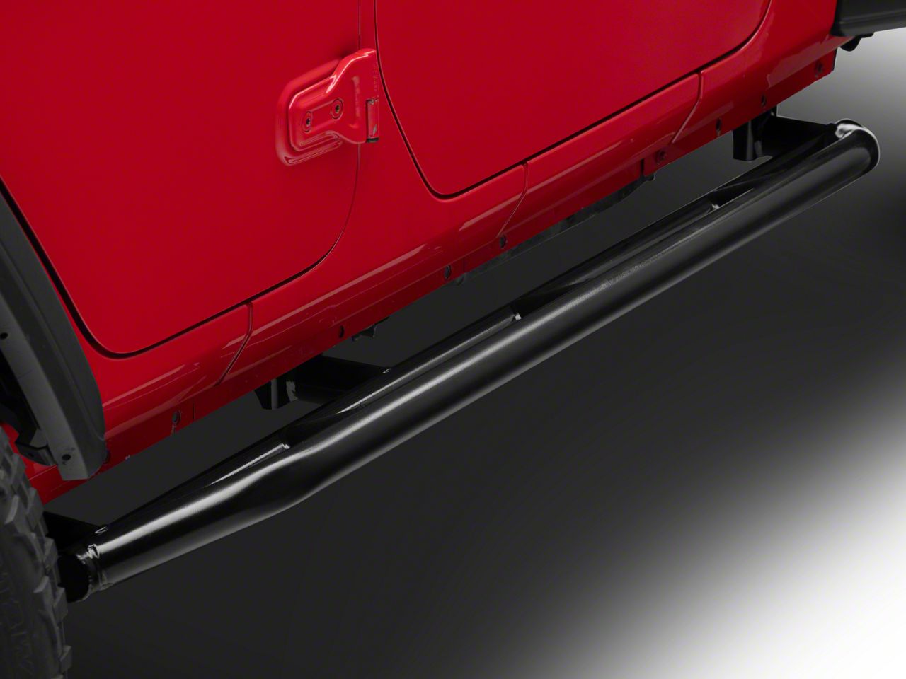 ACE Engineering Jeep Wrangler Rock Sliders; Black J0054388 (18-24 Jeep ...