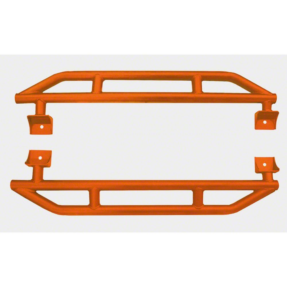 ACE Engineering Jeep Wrangler Rock Sliders; Fluorescent Orange J0055015 ...