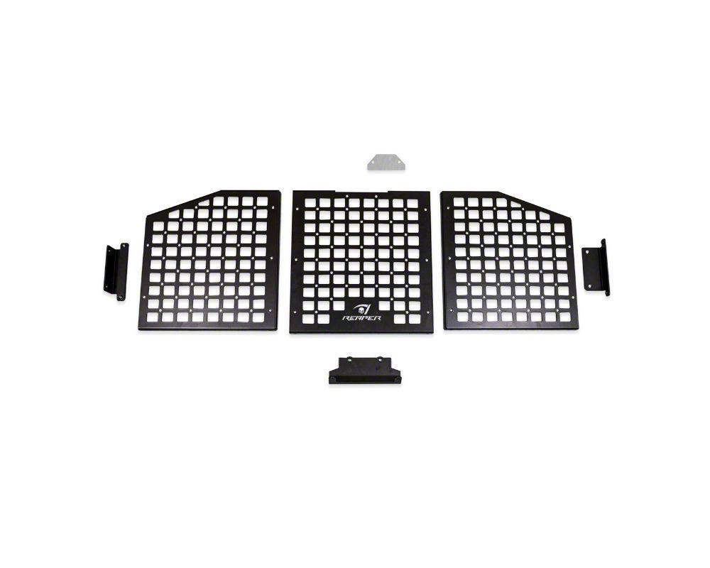 Reaper Off-Road Jeep Wrangler Roll Bar Molle Panel Kit; Black JMP01-B ...