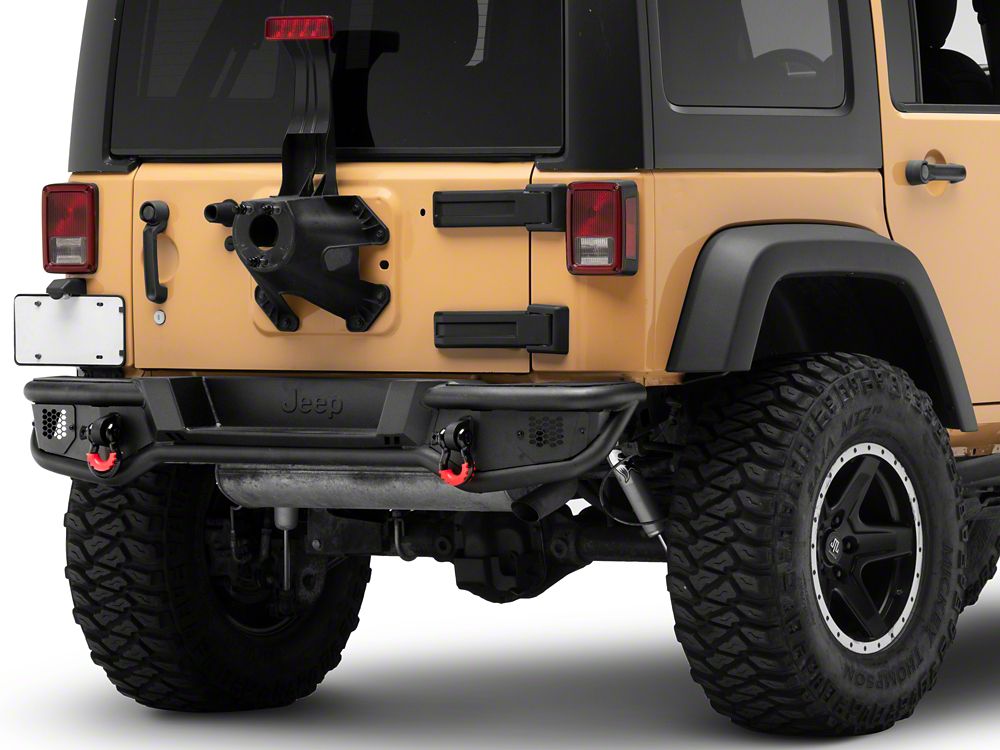 Jeep Licensed by RedRock HD Tubular Rear Bumper with Jeep Logo (07-18 ...