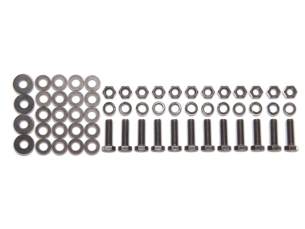 Barricade Replacement Bumper Hardware Kit for J100498 Only (76-06 Jeep CJ, Wrangler YJ & TJ ...