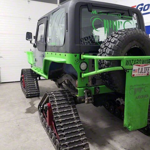 Wizard Works Offroad Jeep Wrangler Comp Cut Rear Armor; Bare Steel ...