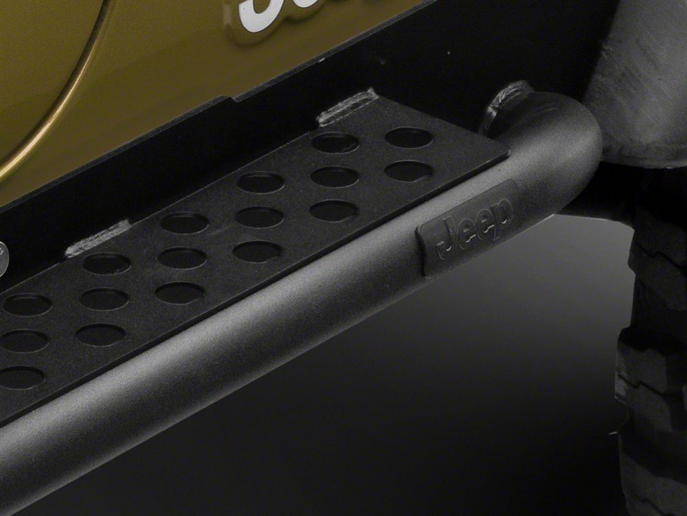 Jeep Licensed by RedRock Rocker Guards with Steps and Jeep Logo (97-06 ...