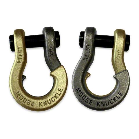 Moose Knuckle Offroad Bronco Jowl Split Recovery Shackle 3/4 Combo ...