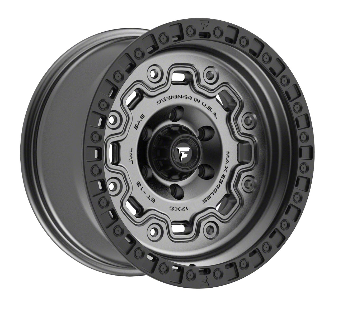 Fittipaldi Offroad Jeep Wrangler FT100 Satin Anthracite Wheel; 17x9 ...
