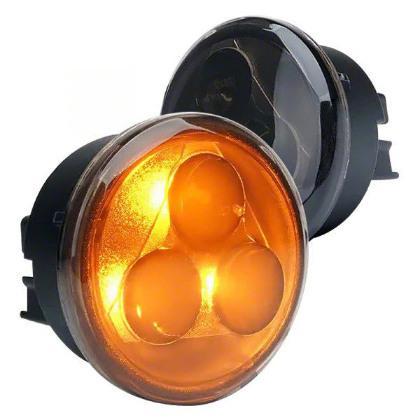 Jeep Wrangler Trio Series Amber LED Turn Signal Lights; Smoked (07-18 ...