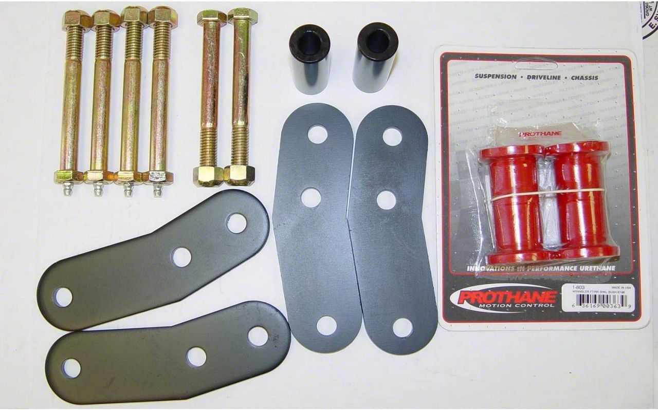 Rugged Ridge Jeep Wrangler 1-Inch HD Rear Leaf Spring Lift Shackles ...