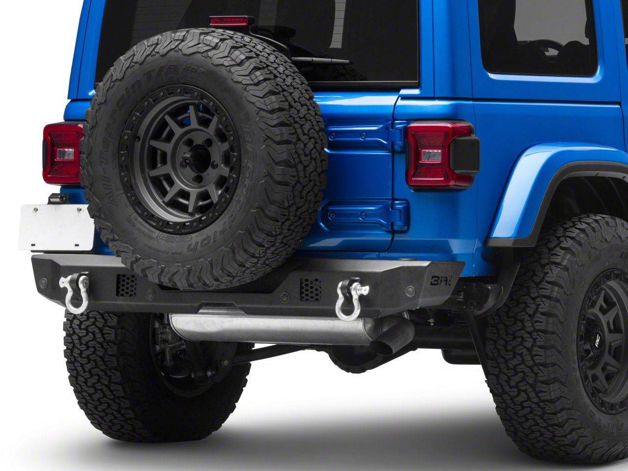 Body Armor 4x4 Jeep Wrangler Orion Rear Bumper; Black JL-2966 (18-23 ...