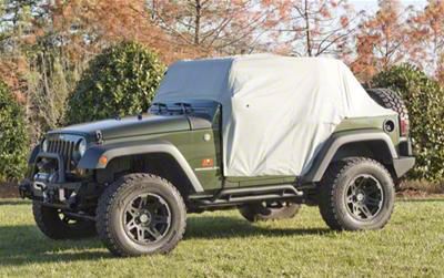 Rugged Ridge Jeep Wrangler Weather-Lite Cab Cover; Gray 13317.1 (07-24 ...