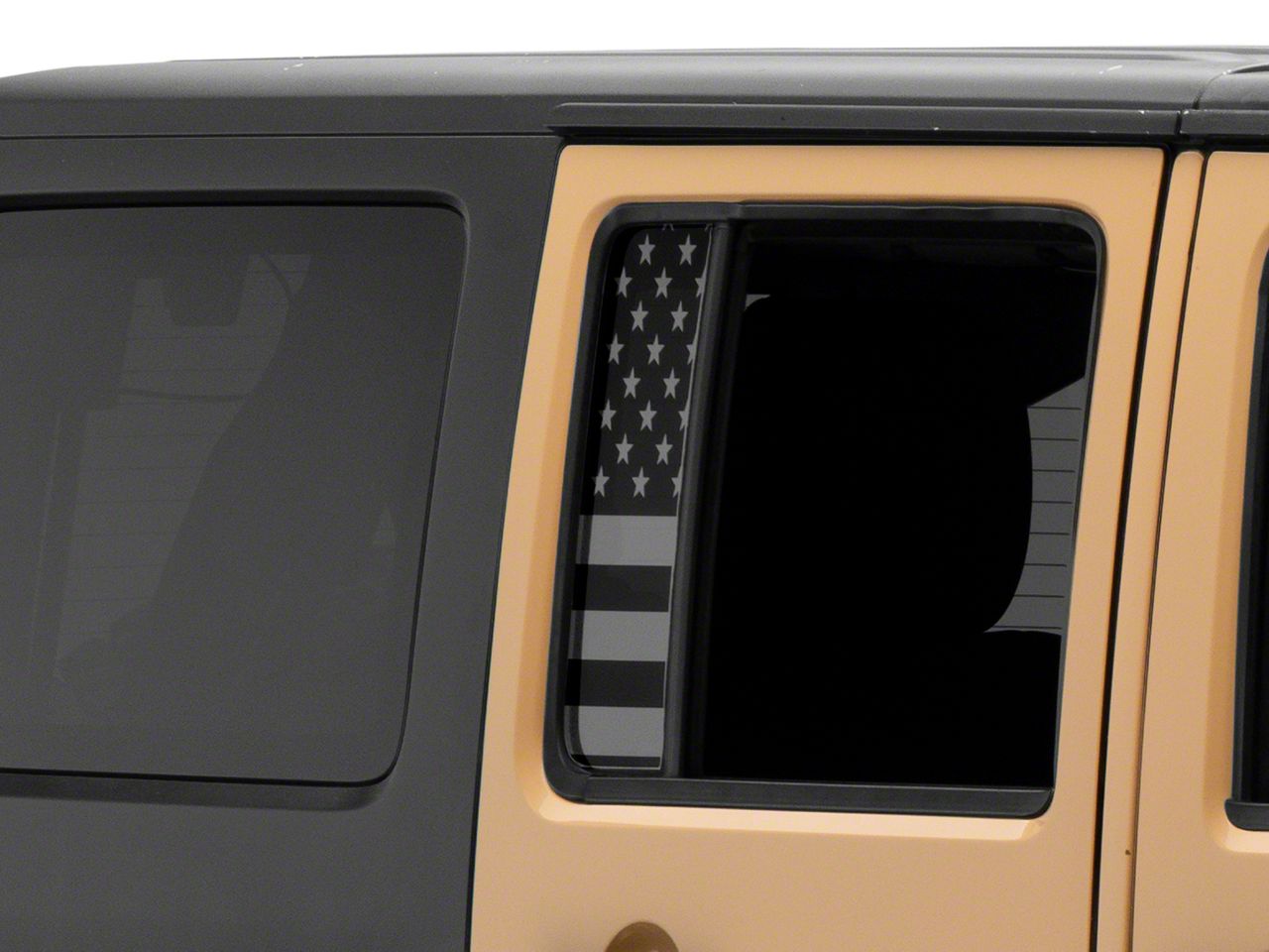 SEC10 Jeep Wrangler Small Rear Window Decal; Gloss Black J181069 (07-18 ...