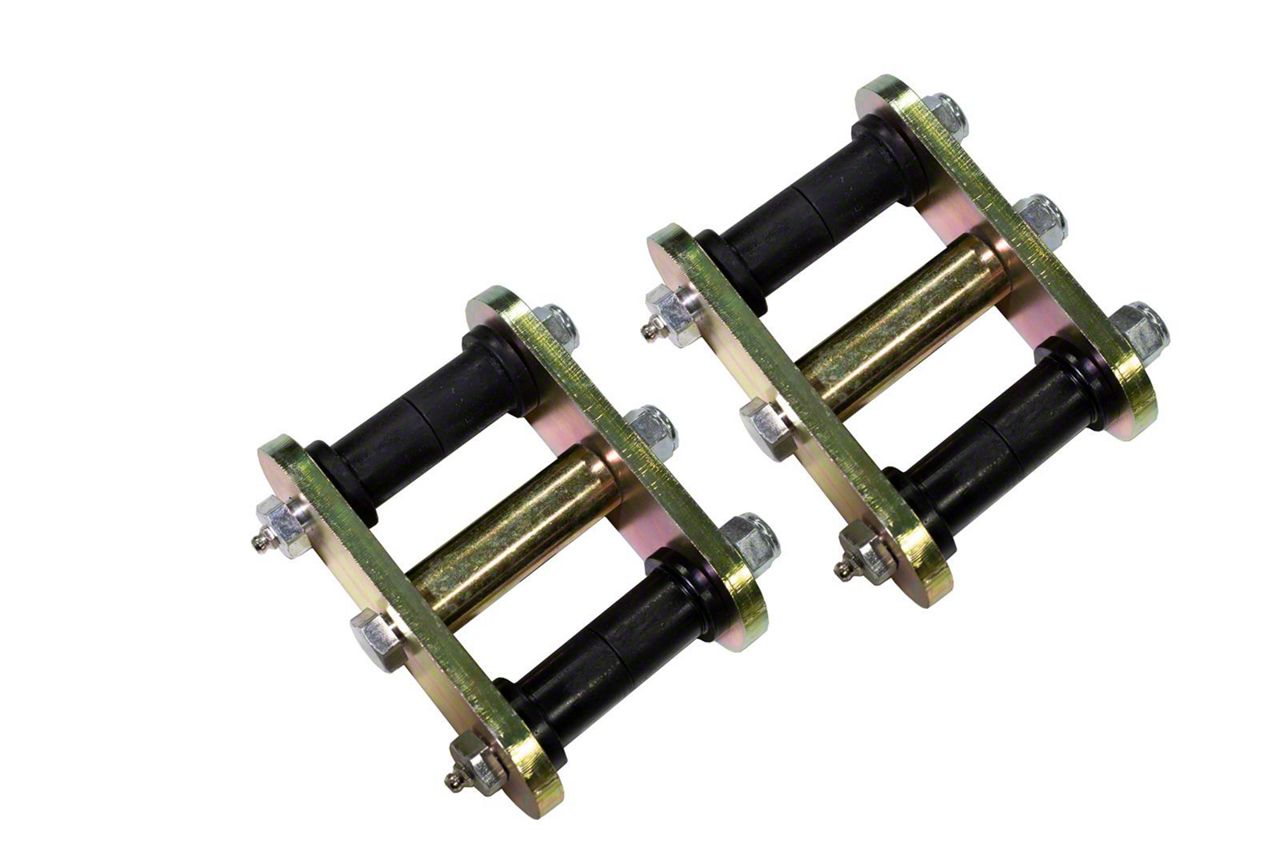 Jeep Wrangler Lubeable Shackles; Rear (76-86 Jeep CJ7) - Free Shipping