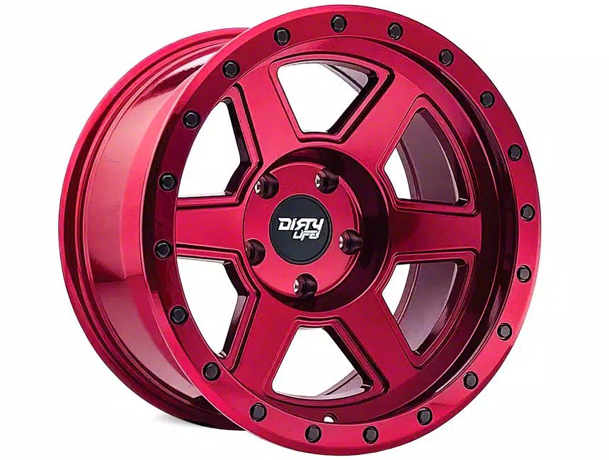Dirty Life Jeep Wrangler Compound Crimson Candy Red Wheel; 19x10 9315 ...