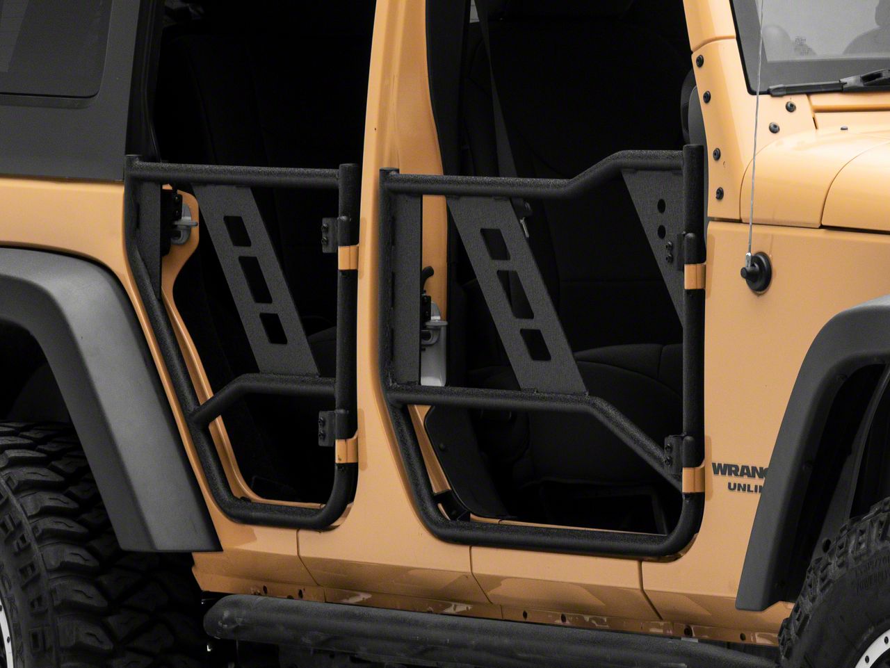 Jeep Wrangler Tube Doors; Front and Rear (07-18 Jeep Wrangler JK 4-Door ...