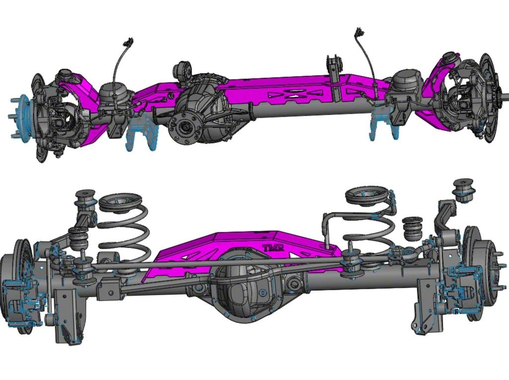 TMR Customs Jeep Wrangler Dana 44 Front/Dana 44 Rear Axle Armor Kit ...