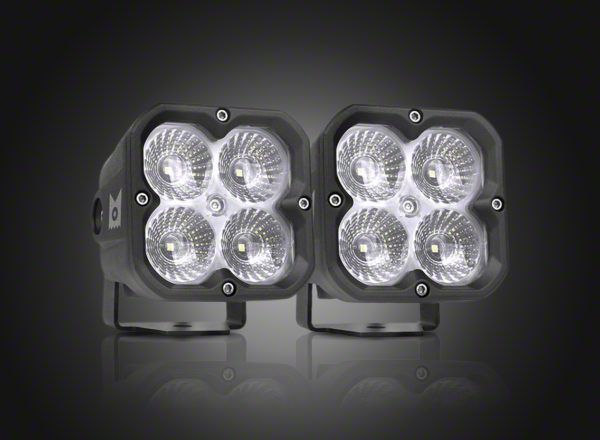 Titan Concept Series 3-Inch Cube LED Pod Lights; Flood Beam (Universal ...