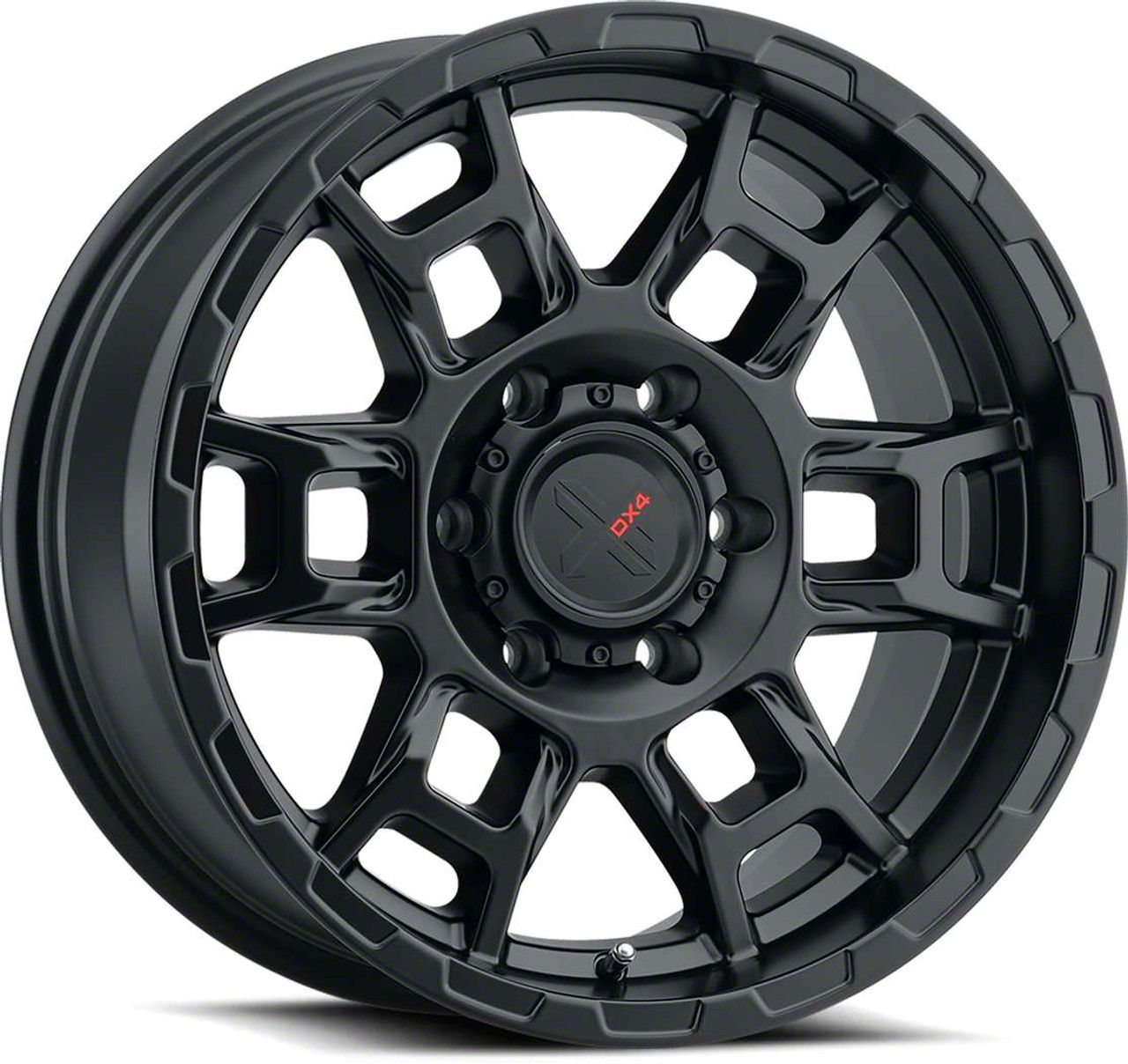 DX4 Wheels Jeep Cherokee Beast Flat Black Wheel; 16x8 X226806083BF1 (84 ...