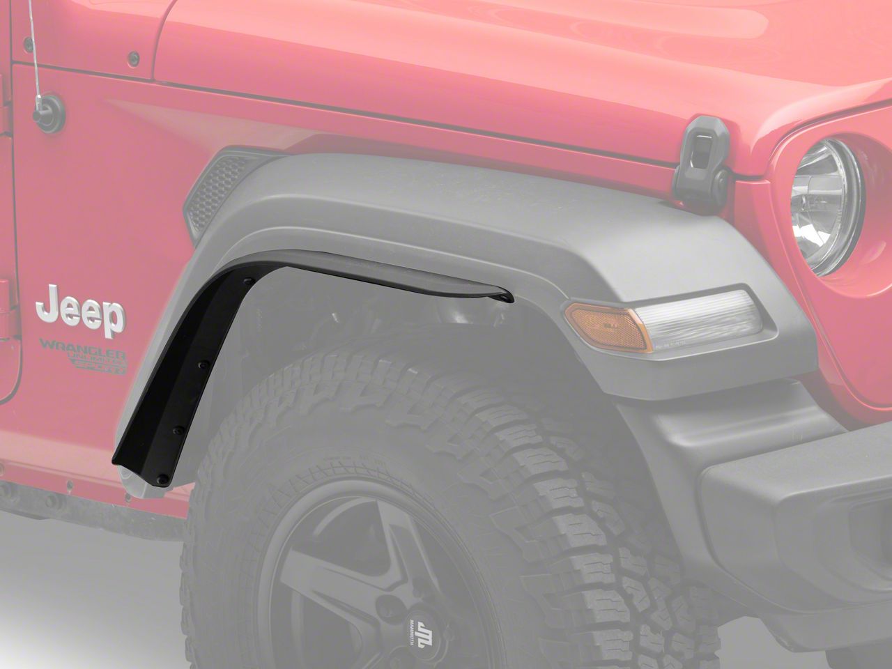 RedRock Jeep Wrangler Fender Flare Extensions J184079 (18-24 Jeep ...