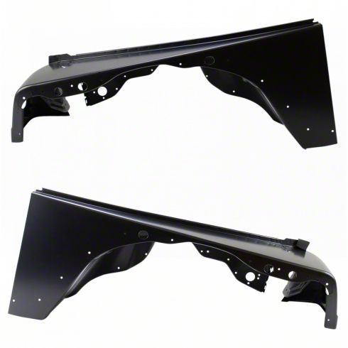 Jeep Wrangler Front Fenders; Driver and Passenger Side (97-06 Jeep ...