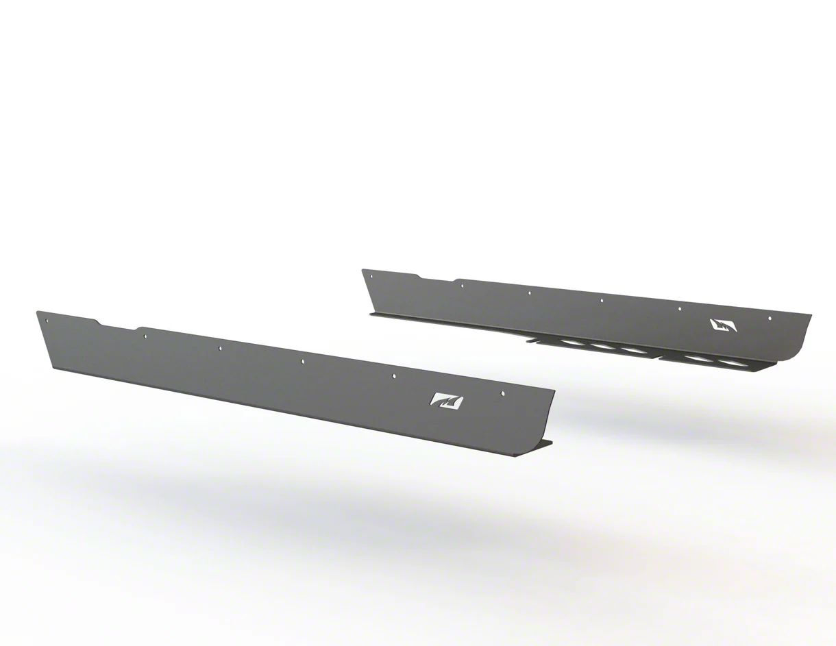 Motobilt Jeep Wrangler Full Length Rocker Guards; Bare Steel MB1064 (04 ...