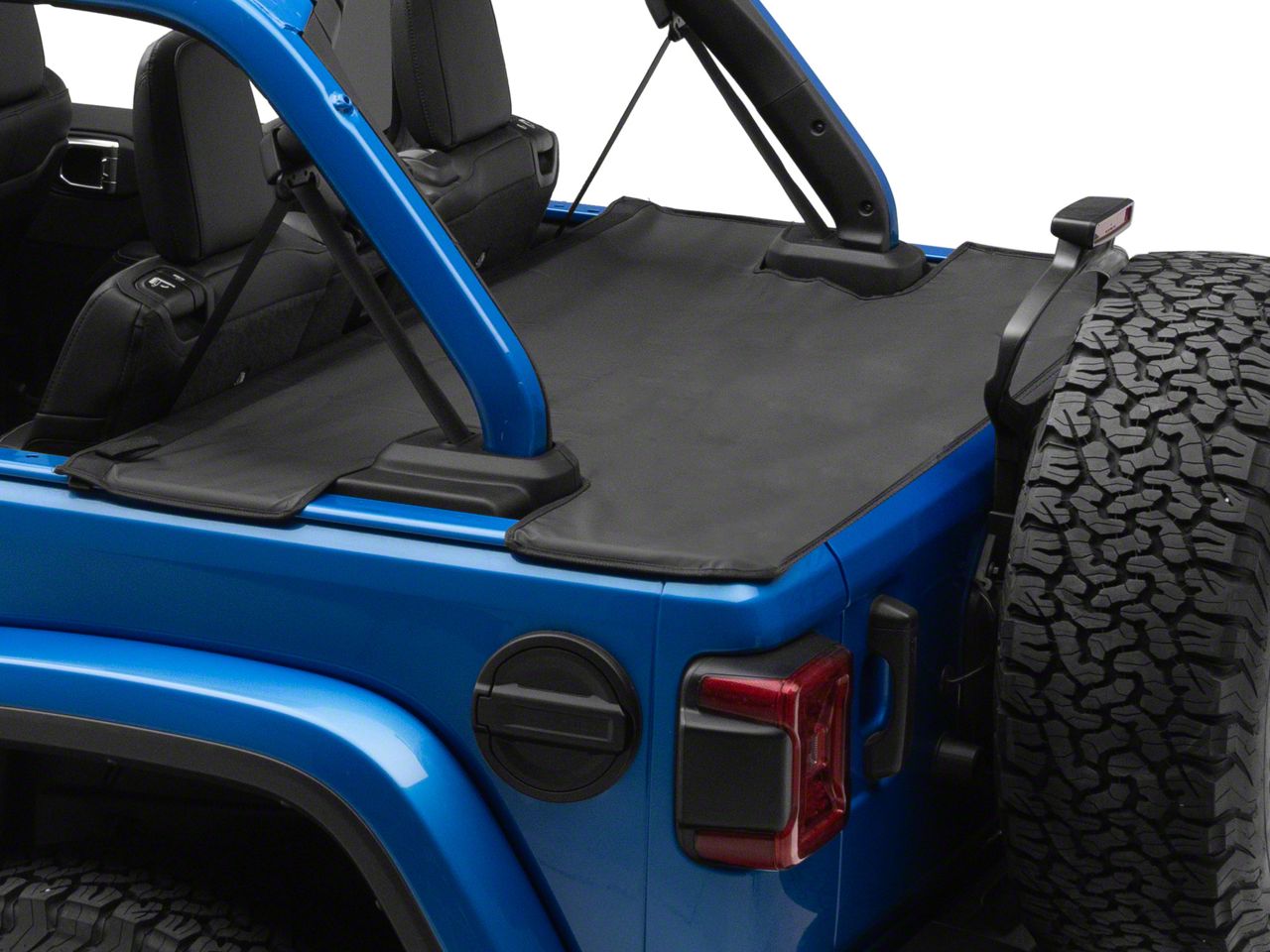 Jeep Wrangler Cargo Cover; Black (18-24 Jeep Wrangler JL 4-Door) - Free ...
