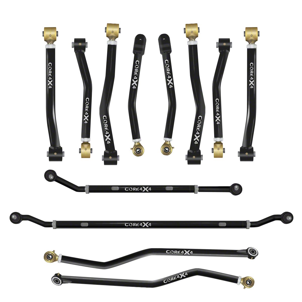 Core 4x4 Jeep Wrangler Crawl Series Adjustable Upper and Lower Control ...