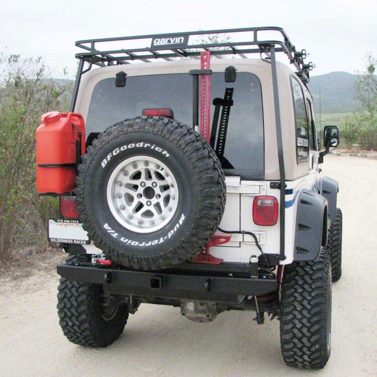 Garvin Jeep Wrangler ATS Series Rear Bumper with Swing-Away Tire ...