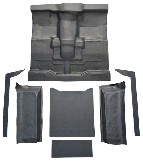 ACC Jeep Wrangler Complete Vinyl Flooring; Black 24119-16 Black (87-95 ...