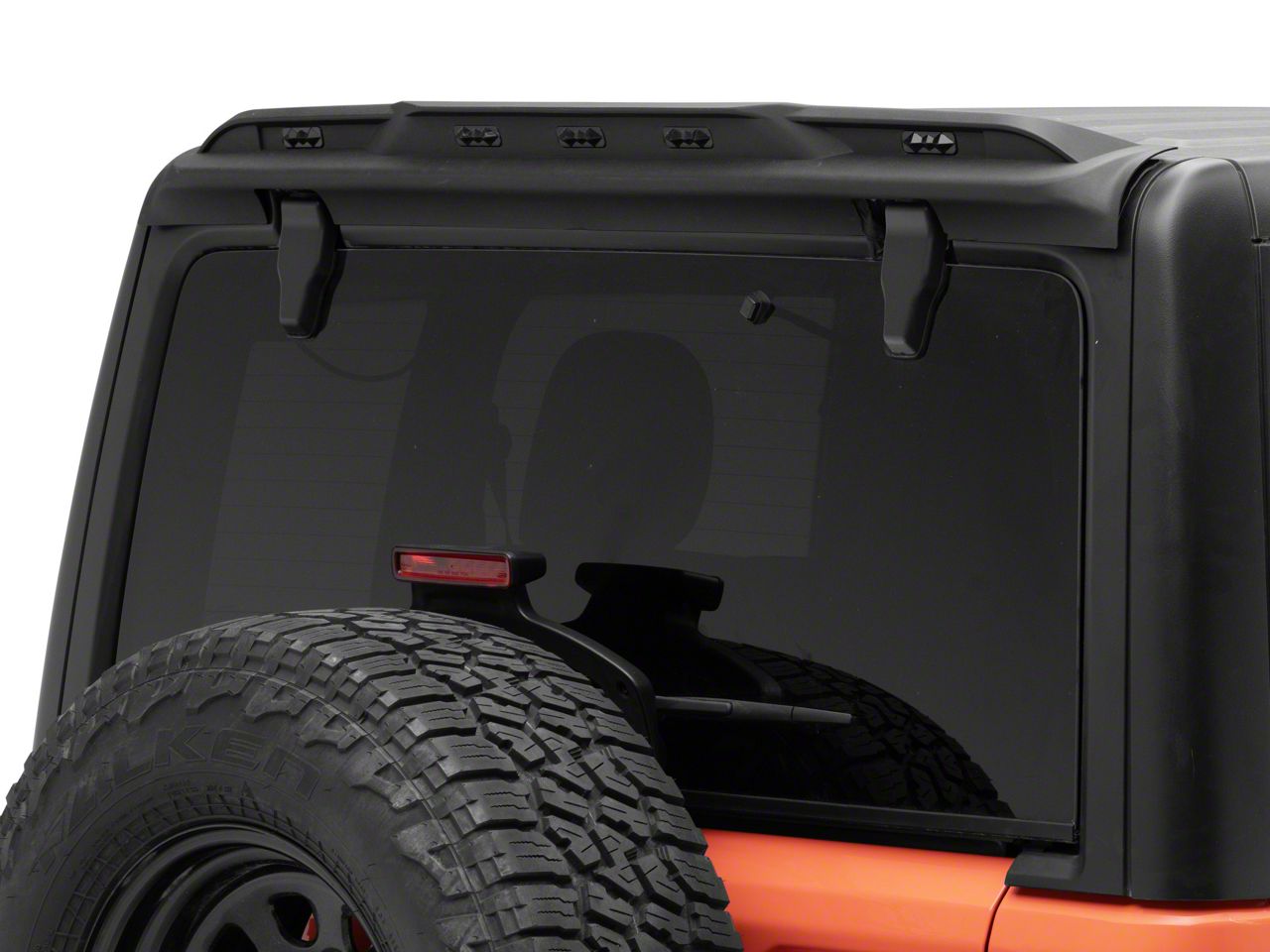 American Modified Jeep Wrangler Rear Roof Spoiler with Amber LED Lights ...