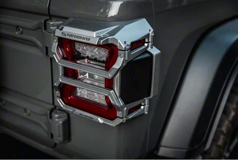 Jeep Wrangler Awaken Series Tail Light Covers; Silver (18-24 Jeep ...