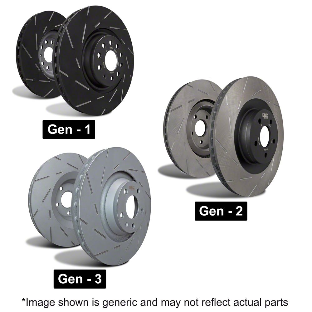 EBC Brakes Jeep Gladiator USR Series Sport Slotted Rotors; Front Pair ...