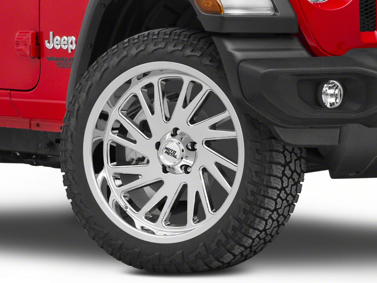 Moto Metal Jeep Wrangler Combat Chrome Wheel; 24x12 MO811PX24125044N ...