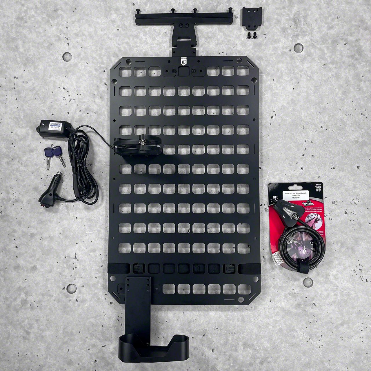 Grey Man Tactical Titan RMPX Vehicle Locking Rifle Rack MOLLE Panel ...