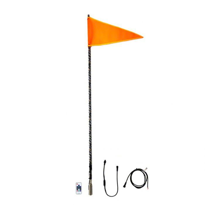 Quake LED Tacoma Single HD RGB Accent LED Whip Light; 4-Foot QW492 ...