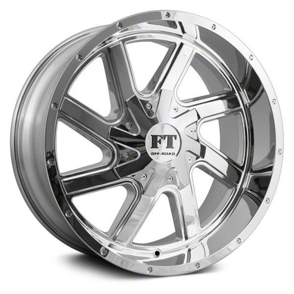 Full Throttle Off Road Jeep Wrangler FT1 Chrome Wheel; 20x12 ...