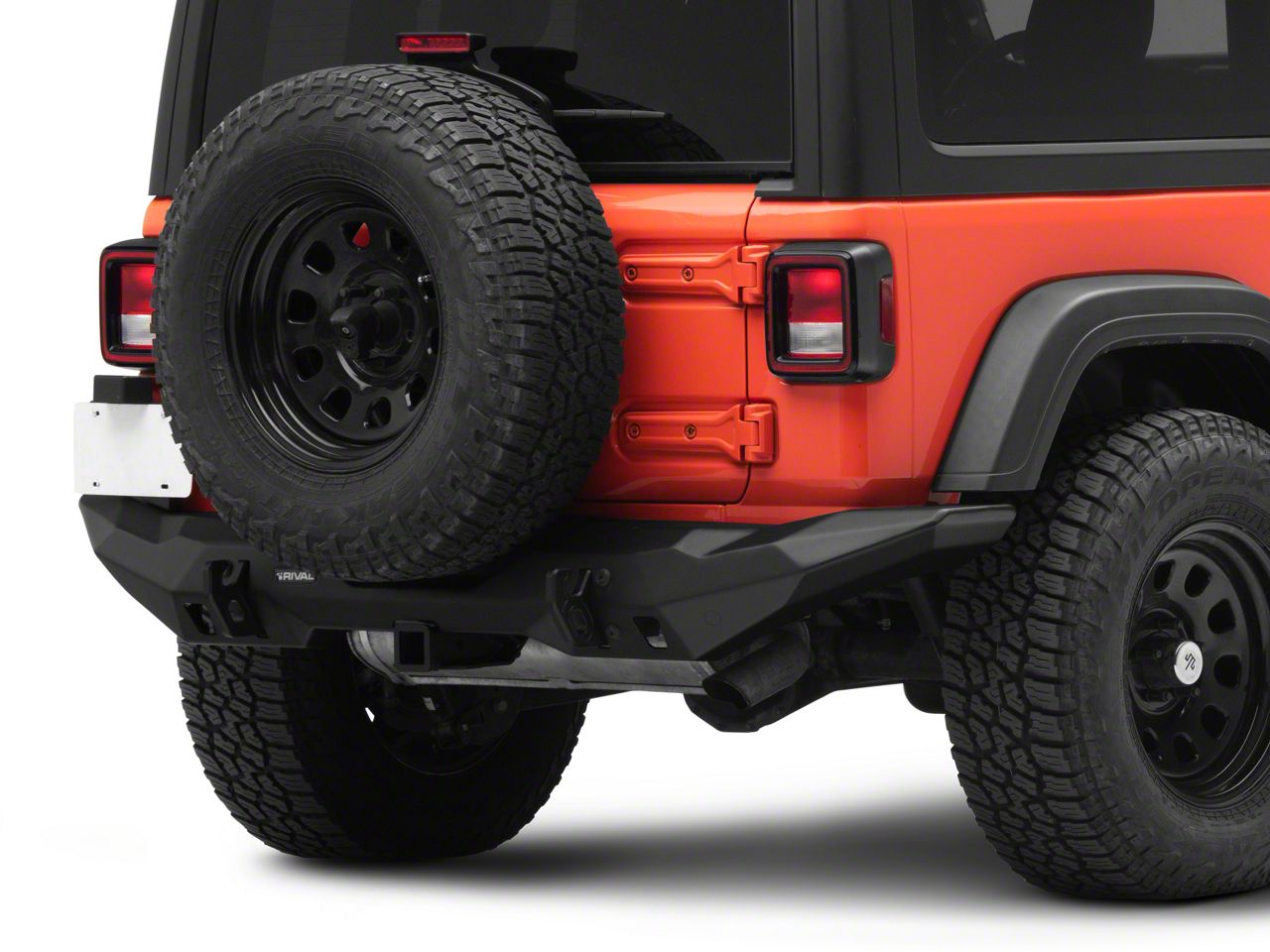 RIVAL 4x4 Jeep Wrangler Full-Width Aluminum Rear Bumper 2D.2723.2-NL ...