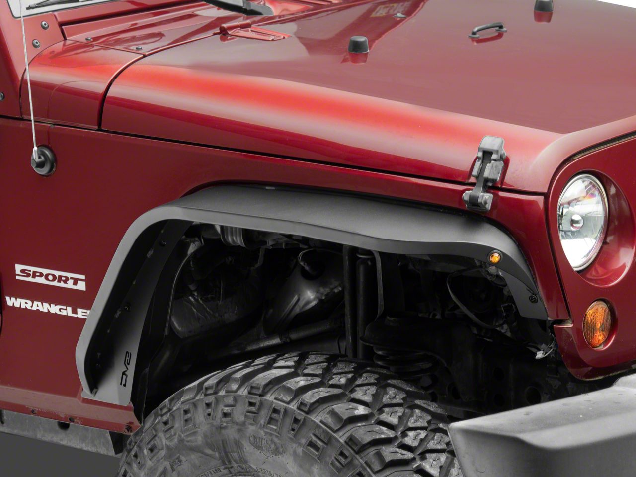 DV8 Offroad Jeep Wrangler Slim Fender Flares FDJK-07 (07-18 Jeep ...