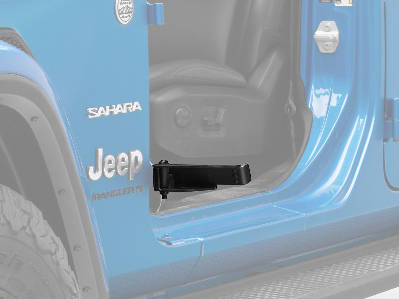 DV8 Offroad Jeep Wrangler Door Foot Pegs STJL-05 (07-24 Jeep Wrangler ...