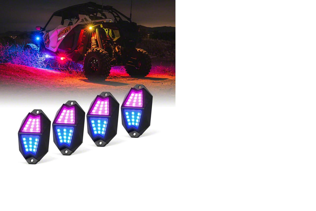 Titan XD Multi-Color LED RGB Rock Lights; 6-Pieces (Universal; Some ...