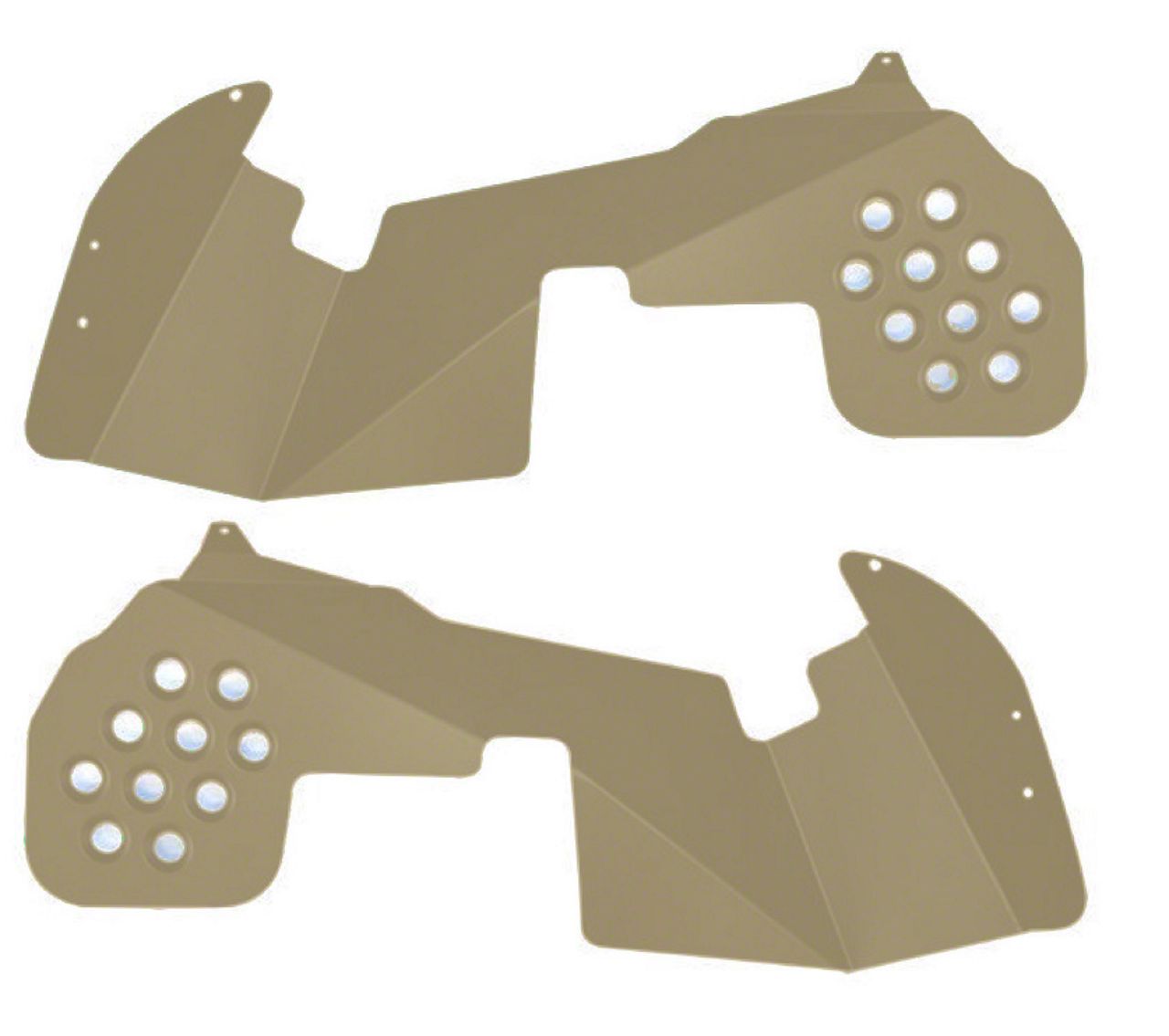 ACE Engineering Jeep Wrangler Front Inner Fender Kit; Military Beige ...