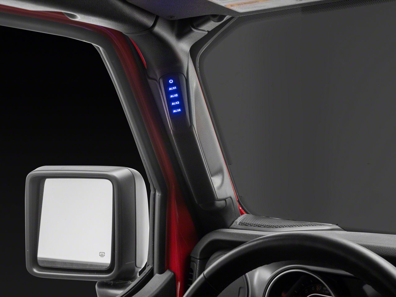 Voswitch Jeep Wrangler Grab Handle Switch Panel System; 4-Button JL400 ...