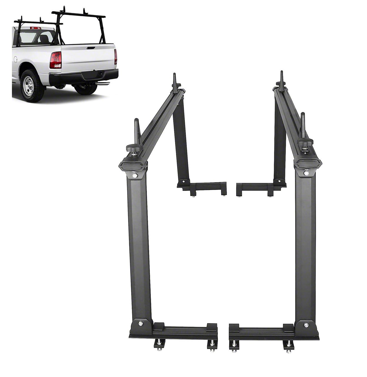 Tacoma Commercial Ladder Rack; Black (Universal; Some Adaptation May Be ...