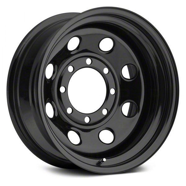 Vision Wheel Jeep Wrangler Soft 8 Steel Gloss Black Wheel; 15x7 ...