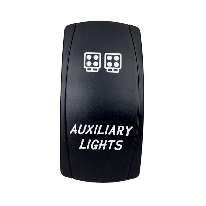 Quake LED Frontier 2-Way Auxiliary Light Rocker Switch; White QRS699 ...
