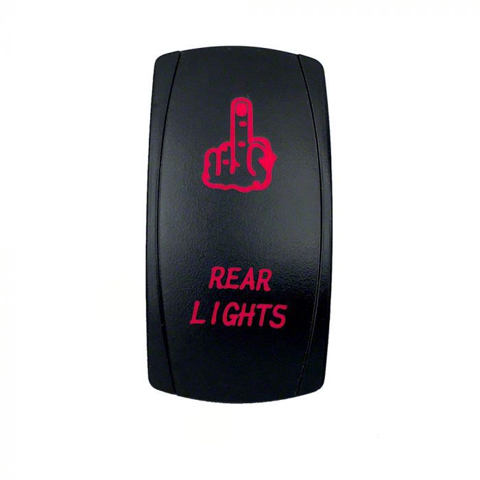 Quake LED Jeep Renegade 2-Way Rear Lights Rocker Switch; Red QRS670 ...