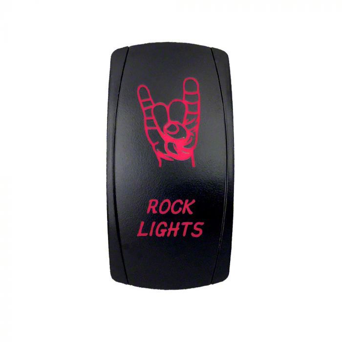 Quake LED Titan 2-Way Rock Lights Rocker Switch; Red QRS654 (Universal ...